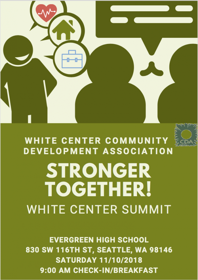 White Center Community Summit set for Nov. 10 | Westside Seattle